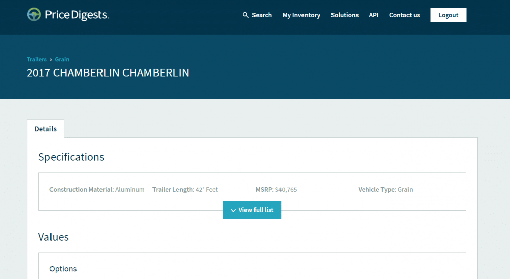 Commercial Trailers - Price Digests